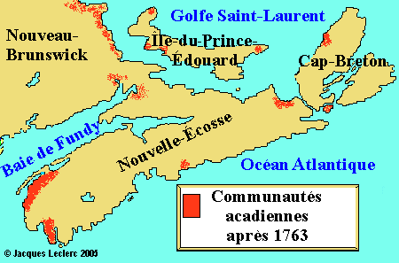 Acadie, 1763